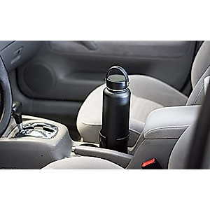 LycoGear Adjustable Car Drink Cup Holder Organizer Expander Mount w/Universal Ham CB Radio Microphone Mic Hanger Holder for ThermoFlask Coleman Yeti Hydro Flasks Nalgenes Camelbak Insulated Tumbler
