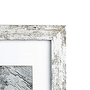kennethan White 8x10 Picture Frame can Display 5x7 Picture with Mat or 8x10 Photo Without Mat on the Wall