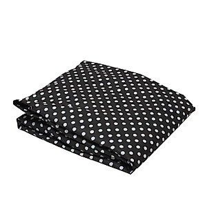 Bacati - 2 Pack Pin Dots Girls 100% Cotton Universal Baby US Standard Crib or Toddler Bed Fitted Sheets (PIN DOTS, Black/White)