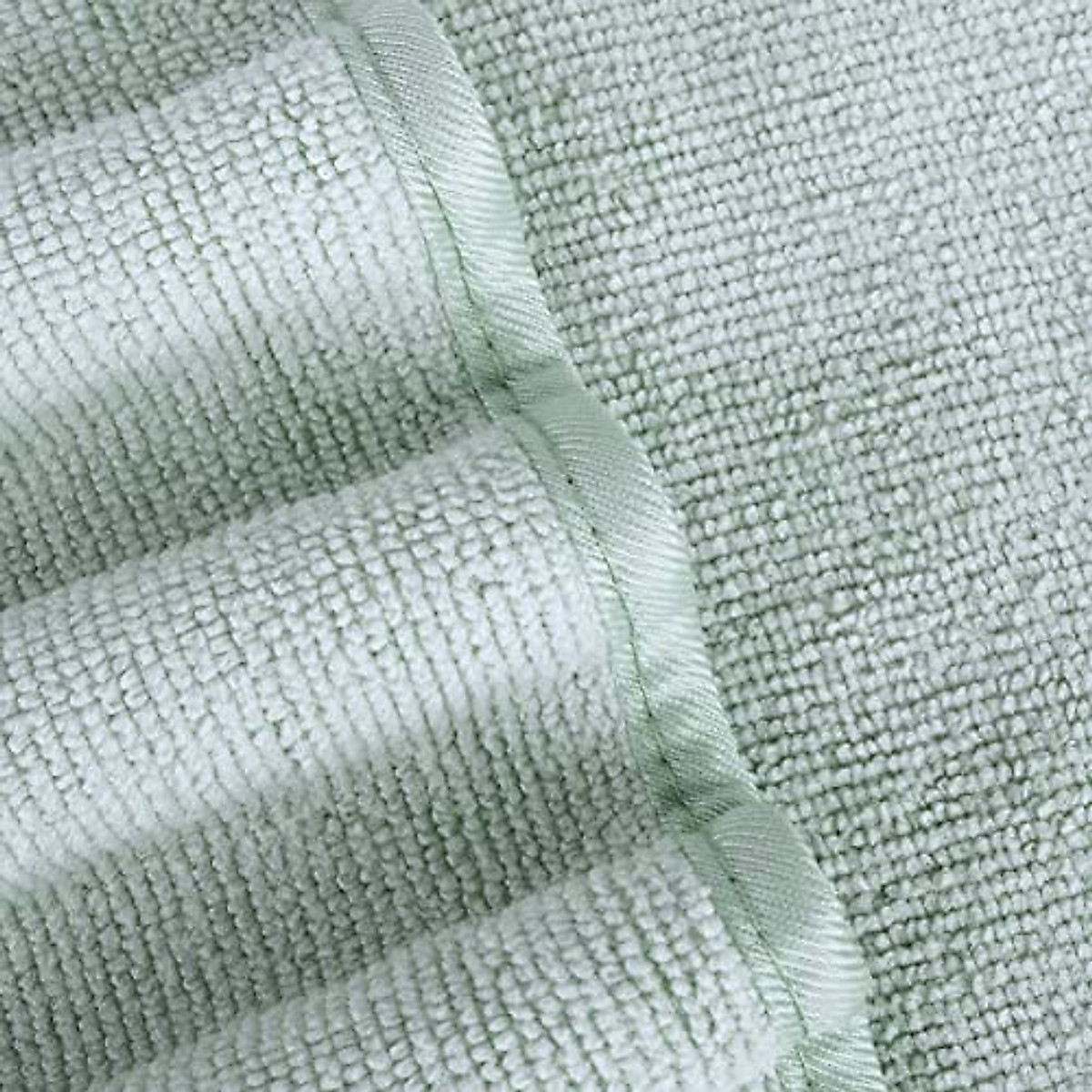 POLYTE Oversize, 60 x 30 in., Quick Dry Lint Free Microfiber Bath Towel Set, 6 Piece (Green)