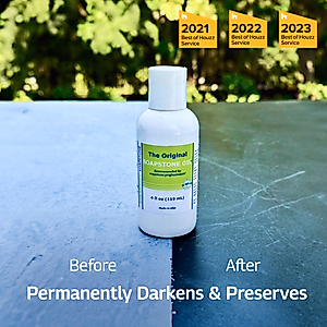 The Original Soapstone Oil ™ - Food Safe Blend of Natural Oils Soapstone - Kitchen Countertop Cutting Board Finish Wax - Organic Safe Less Frequent Oiling (4 oz)