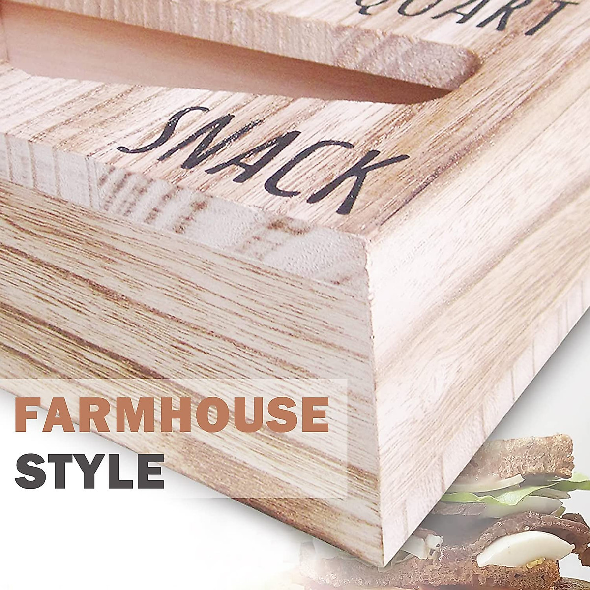 Party Funny Ziplock Bag Storage Organizer and Dispenser for Kitchen Drawer, Suitable for Gallon, Quart, Sandwich & Snack Variety Size Bag (1 Box 4 Slots)