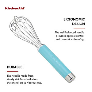 KitchenAid Gourmet Utility Whisk, 10.5-Inch, Matte Aqua Sky