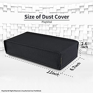 PlayVital Black Nylon Dust Cover for Xbox Series S Console, Soft Neat Lining Dust Guard, Anti Scratch Waterproof Cover Sleeve for Xbox Series S Console