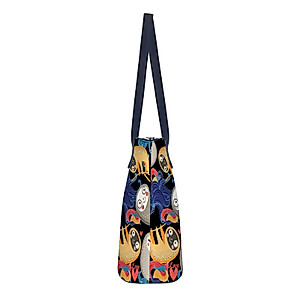 Fun Lovers with Sloths Women's Tote Bag PU Leather Shoulder Bag Handbags Purse For Work Shopping Travel