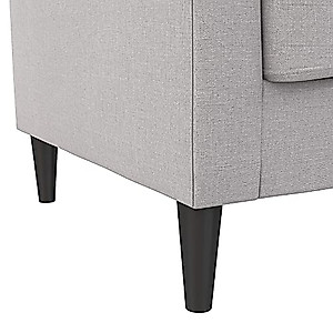 Mr. Kate Winston Sofa with Pocket Coils, Light Gray Linen