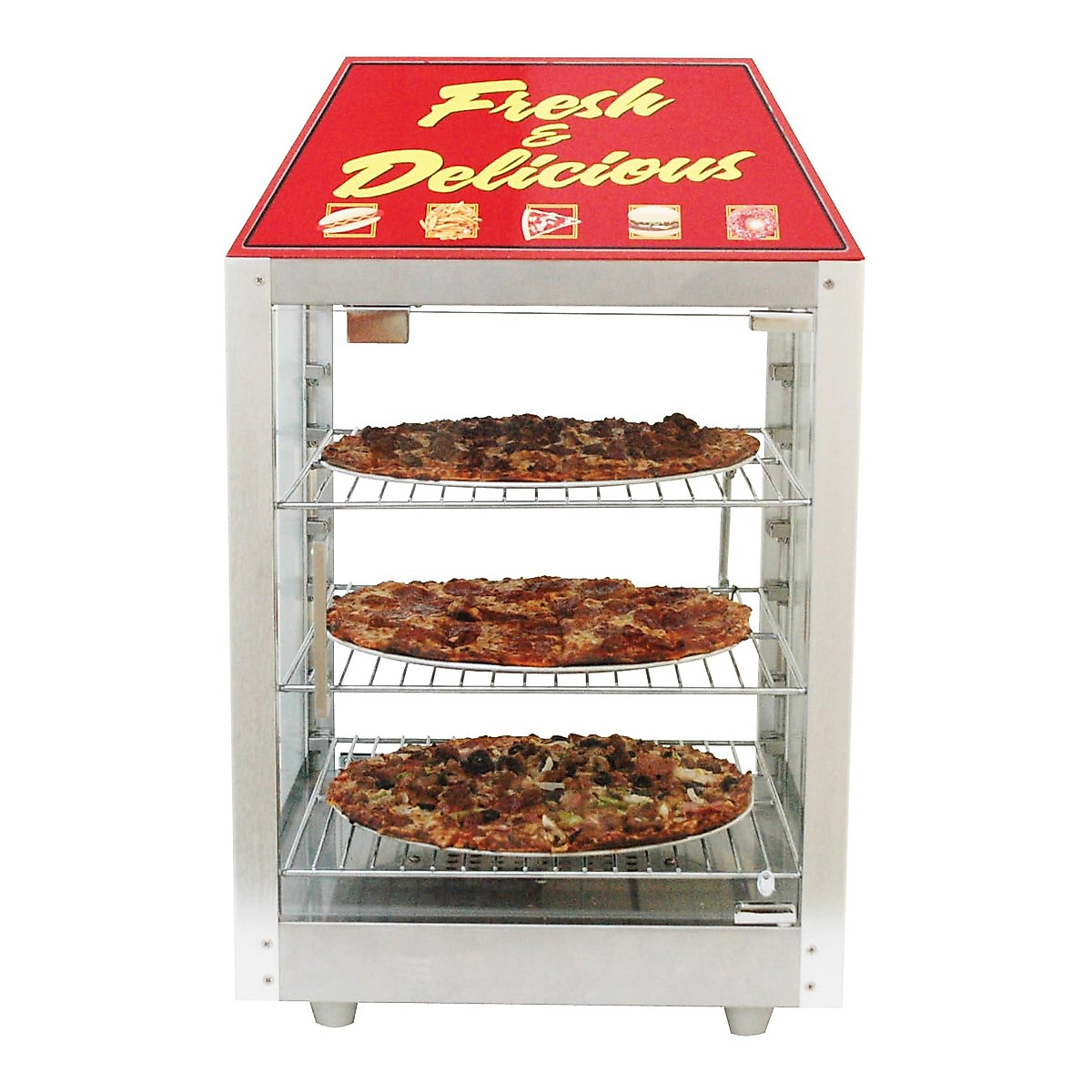 Benchmark 51040 2 Door Warmer/Merchandiser, 16" Length x 16" Width x 25-1/2" Height