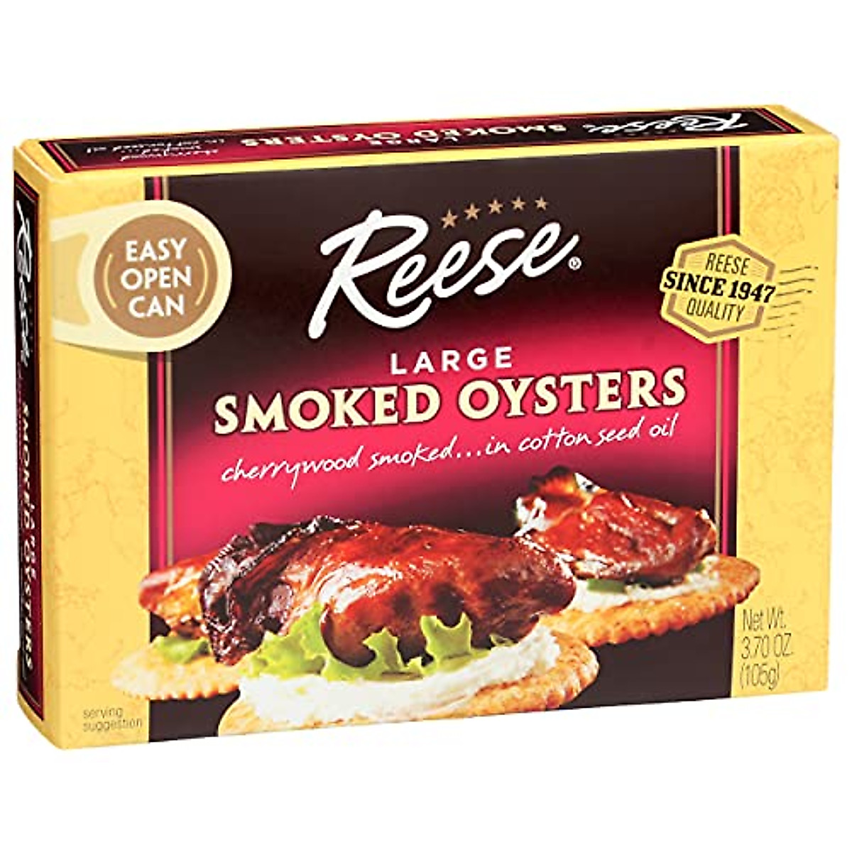 Reese Large Smoked Oysters - 3.7 oz