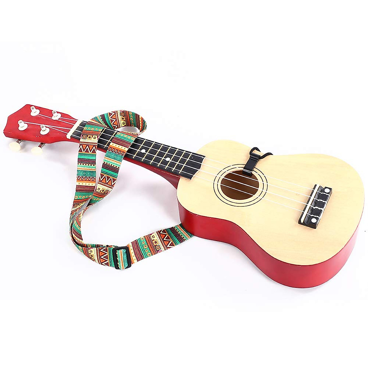 LiebeWH Ukulele Strap Adjustable Guitar Strap 19.7 to 27.6in Nylon Mini Guitar Belt Universal Sling with Hook Instrument Accessories