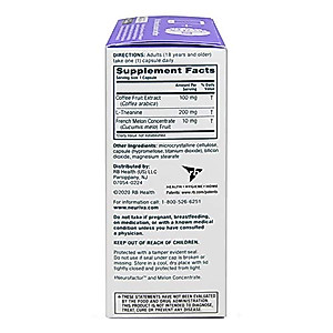 NEURIVA Destress Brain Supplement for Focus, Concentration & Accuracy with L-Theanine for Relaxation & Everyday Stress Reduction and Melon Concentrate to Help Fight Oxidative Stress, 30ct Capsules
