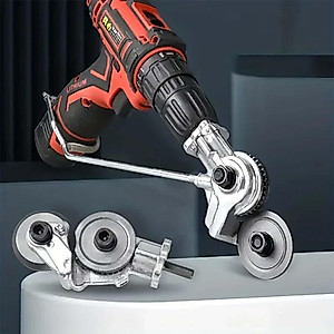 Drillcutpro - Metal Cutting Adapter For Drill, 2024 New Drill Cut Pro Metal Cutting Adapter, Upgraded Metal Sheet Cutter, Electric Drill Plate Cutter For Cutting Iron Aluminum (Universal)