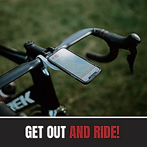 KOM Cycling Garmin Edge Universal Cell Phone Mount Adapter Attach Your iPhone or Any Smartphone to Any Garmin Bike Mount - Garmin Phone Mount Quarter Turn Adhesive Adapter