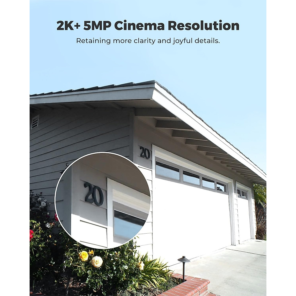 REOLINK Security Camera Wireless Outdoor, 5MP Night Vision with Spotlight, 2.4/5Ghz Dual-Band WiFi, Wire-Free Battery Solar Powered, Argus 3 Pro with Solar Panel (Black) 2 Pack