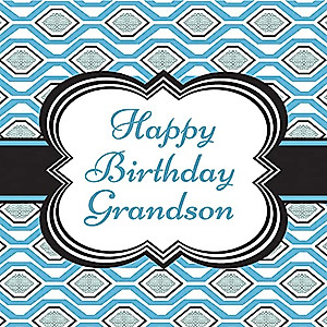 Happy Birthday Greeting Card For Grandson | Made in America | Eco-Friendly | Thick Card Stock with Premium Envelope 5in x 7.75in | Packaged in Protective Mailer | Prime Greetings