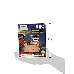 EBC Brakes EPFA296HH EPFA Double H Sintered Disc Brake Pad, Black, One-Size
