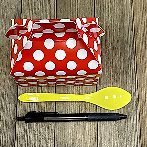 Outside the Box Papers Red Black and White Paper MINI Gable Favor Boxes- Ladybug Theme - Polka Dot - 24 Count PLEASE READ MEASUREMENTS AND VIEW ALL PICTURES