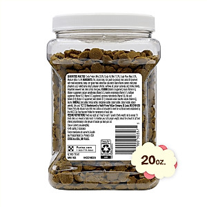 Purina Friskies Natural Cat Treats Party Mix Natural Yums With Real Salmon and Added Vitamins, Minerals and Nutrients - 20 oz. Canister