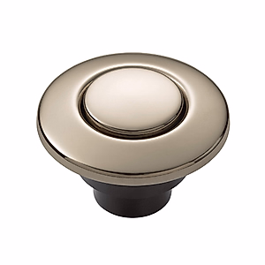Moen Polished Nickel Garbage Disposal Air Switch Coordinating Decorative Button, Decorative Button Only, Housing Required, AS-4201-NL