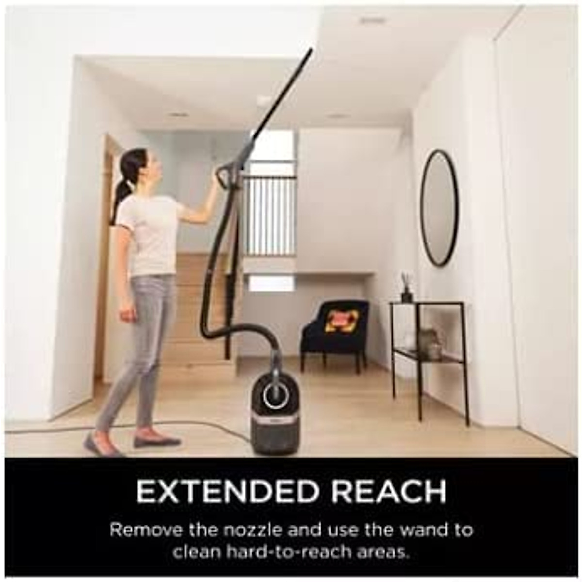 SHARK CV101 Vacuum Canister pet Anti-Allergen Complete Seal Smooth Glide Wheels Bagless, Corded