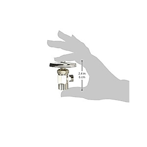ecobee R19X C1 Angle Valve, 1/2" Nominal Sweat Inlet x 3/8" OD Tub, Chrome
