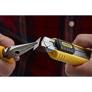 Stanley 0-10-481 Snap Off knife with magazine, Silver/Yellow
