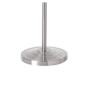 Normande Lighting 150-Watt Incandescent Concord Torchiere Lamp, Brushed Steel