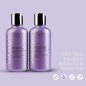 Oligo Professionnel - Blacklight Nourishing Shampoo & Conditionner for blondes - Sulfate-Free - Vegan - For color treated hair- Hydrating formula with Argan oil - 8.5 oz DUO BUNDLE