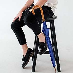 Replacement Handle for Rain Umbrella Umbrella J Handle Umbrella Grip Replacement Compact Outdoor Rain Umbrella Curved Handle Grip Light Brown