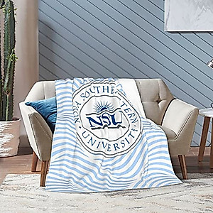 Nova Southeastern University Logo Fleece Blanket, Very Soft Microfiber Flannel Blanket for Couch Warm and Cozy for All Seasons