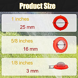 ColumPRO 20 Pieces Stainless Steel Hose Coupling Filter Silicone Washers, Silicone Washer Hose Filters,Fittings fit Standard for 3/4 Inch Garden Hose Connector and 5/8 Inch Washing Machine