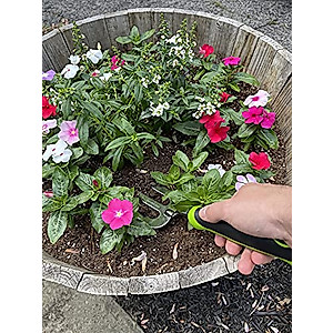 Garden Guru Stainless Steel Hand Weeder Fork Tool – Rust Resistant Stainless Steel – Ergonomic Handle – Great for Planting, Spreading Mulch, Weeding, Loosening & Transplanting Soil