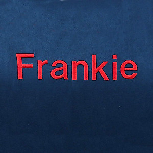 Mini Furniture Upholstered Personalized Kids Chair Microfiber Suede (Navy)