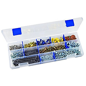 Flambeau 3009 Tuff Tainer See-Through Storage Box, 3 Fixed Compartments, 9 Zerust Dividers