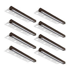 GKOLED 12 Inch LED Hardscape Lighting, Low Voltage Paver Wall Step Lights, 22pcs LED Chips for Even Light Distribution, 2700K Warm White, 12V AC/DC (8-Pack)