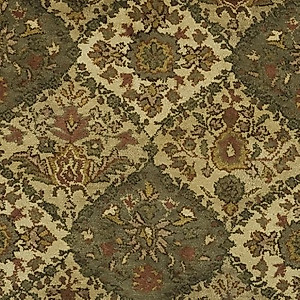 SAFAVIEH Antiquity Collection 6&#039; Round Beige AT57D Handmade Traditional Oriental Premium Wool Area Rug