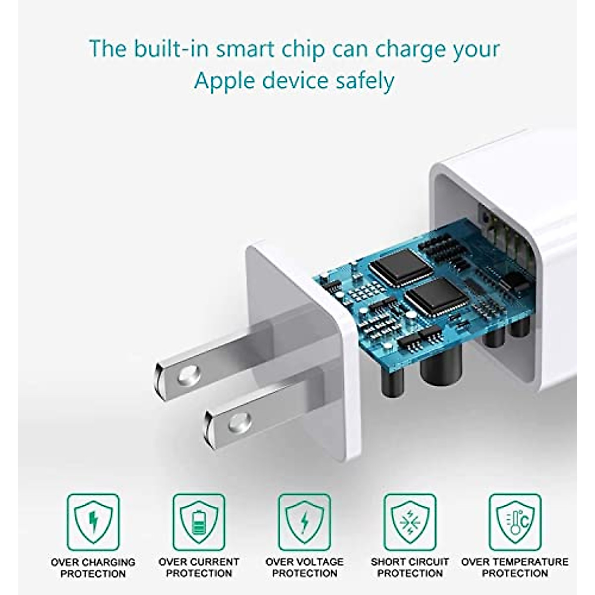 iPhone Charger [Apple MFi Certified] Cube iPhone Charger 3.3FT Lightning Cable Quick Fast Charging Cord USB Wall Charger Block Travel Adapter for iPhone 14 Plus/13/12/11/10/XS/XR/8 Plus/8/7/SE AirPods