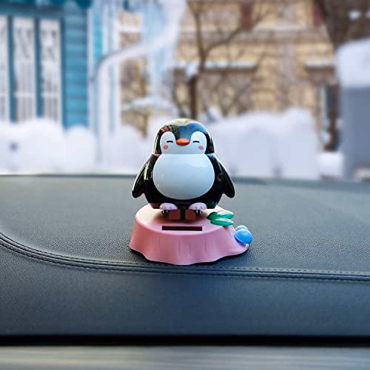 YGMONER Halloween Solar Dancing Turkey Pumpkin Base Car Dashboard Bobble Head Turkey Dancer Decorations Shaking Body