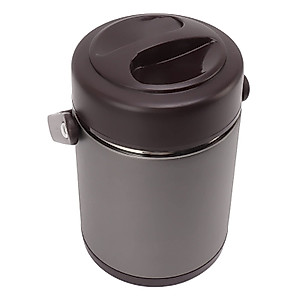 Insulation Vacuum Food Jar, 2L Multi Layer Dark Gray Large Capacity Insulated Food Container for Office