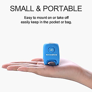 ROCKBROS Electra Bike Bell 90dB Electric Cycling Bells Horn Loud Bicycle Horns Water-Resistant 3 Sound Modes Bike Bells Black