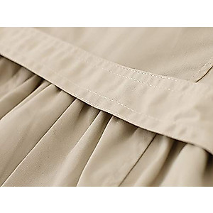 FullGood Toddler Girl Spring Autumn Windbreaker Jacket Trench Coat Khaki-2 2-3 Years