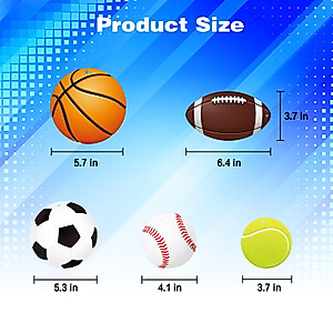 MoShining Sports Hanging Swirls Banner Decor 60 Pieces Foil Ceiling Hanging Swirls Streams Banner Decorations Garland for Kids Sport Celebrating Events Birthday Party Supplies Room Wall Decor