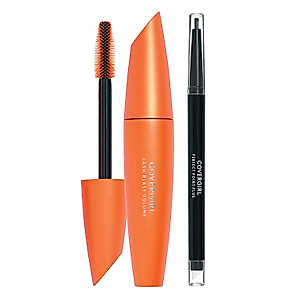 Covergirl Lash Blast Volume Waterproof Mascara, Volumizing Mascara, Very Black and Perfect Point Plus Eye Pencil, Black Onyx, Combo Pack of 2