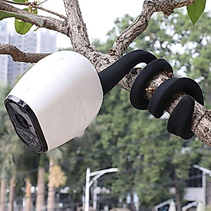 2 Pack Flexible Twist Mount for Arlo Pro 2, Arlo Ultra, Arlo Pro,Arlo Baby, Arlo Pro 3, Arlo Go,Arlo Wall Mount Bracket,Attach Your Arlo Camera Wherever You Like Without Any Tools - Black