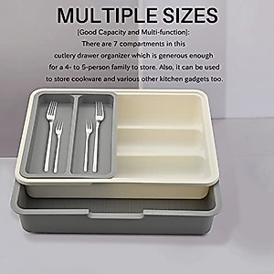Cutlery Drawer Expandable Adjustable Utensil Drawer for Kitchen Utensil Organizer Multi-Purpose for Kitchen