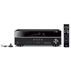 Yamaha RX-V383BL 5.1-Channel 4K Ultra HD AV Receiver with Bluetooth