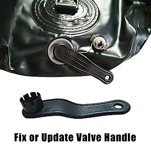 Luoweikadeng Large Heavy-Duty Inflatable Boat Bumpers Fenders for Yachts Docking (Black,18''x 60'')