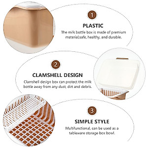 Hemoton Kitchen Drain Rack Dish Drying Rack Dish Drainer Bowl Drying Rack Chopsticks Holder Dishes Organizer Tableware Holder with Lid Cover for Restaurant Kitchen Home