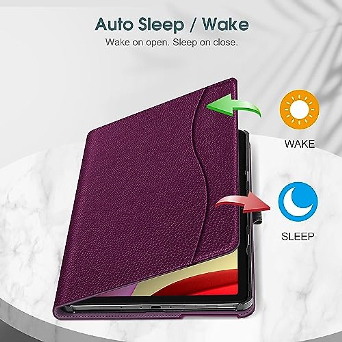 Fintie Case for Amazon Fire Max 11 Tablet (13th Generation, 2023 Release) - [Multi-Angle] Stand Cover with Pocket Auto Wake/Sleep, Purple