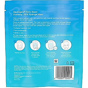 Neutrogena Hydro Boost and Hydrating Hydrogel Mask, 1 Ounce Each (10)