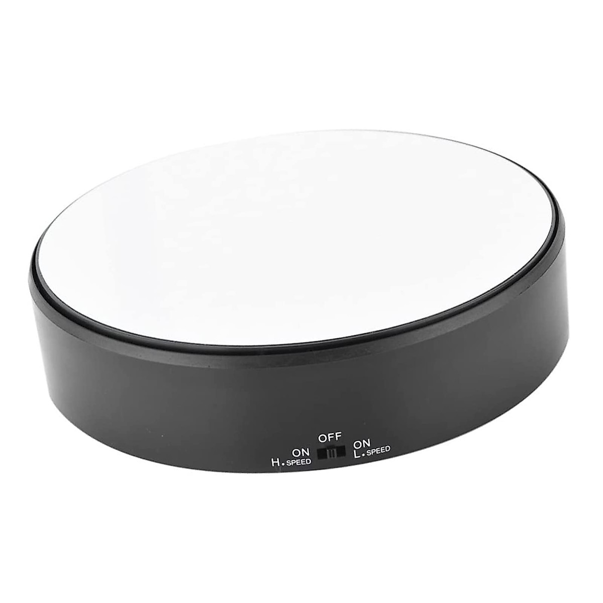 Yosoo Motorized Turntable Display, Mirror Surface 360° Rotary Display Stand Adjustable Rotating Speed Turntable Jewelry Holder, Battery Operated, for Display Jewelry, Watch, Digital Product